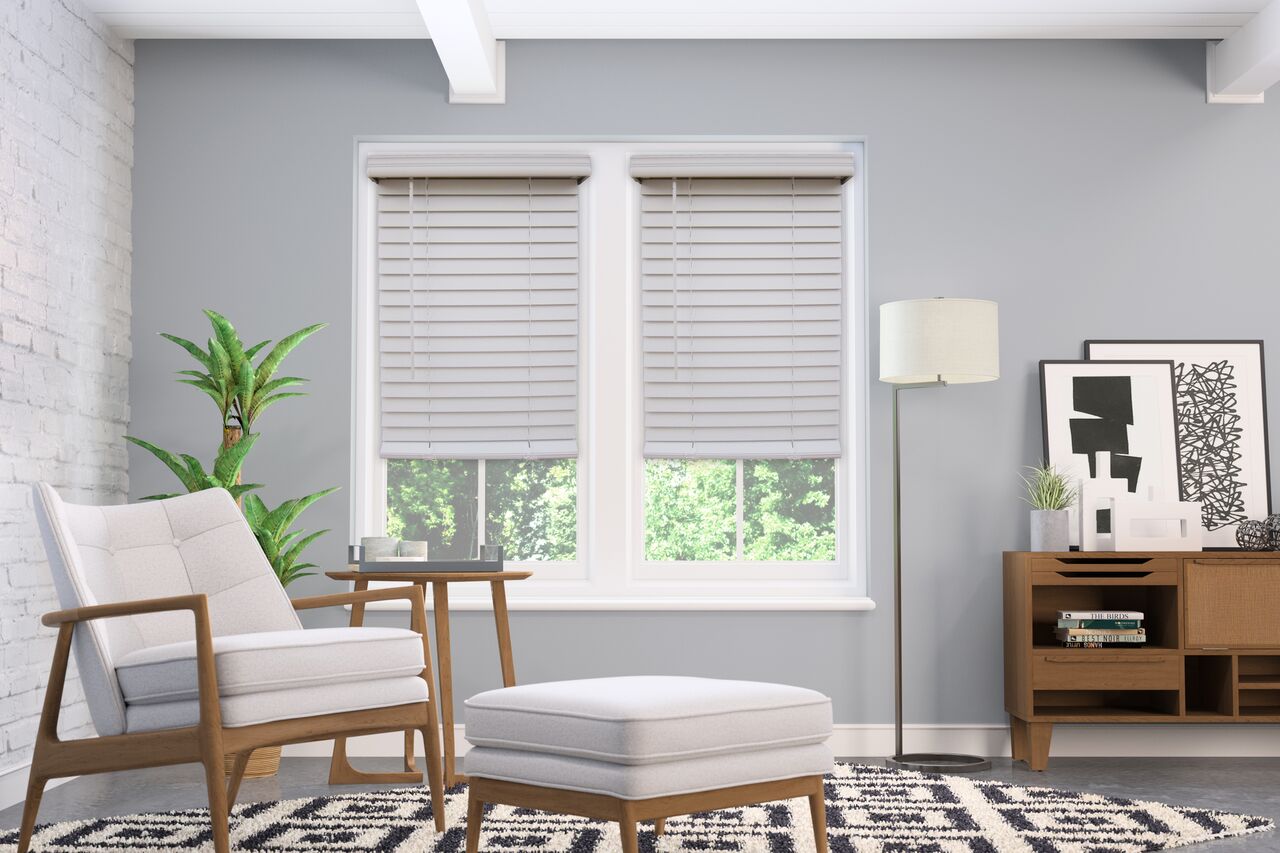 2 Inch Cordless Faux Wood Blinds